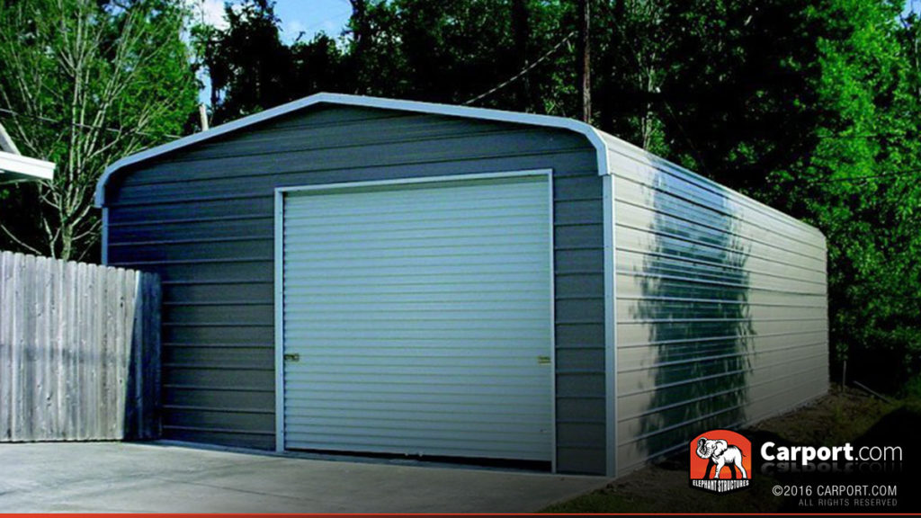 One Car Steel Garage Metal Roof 20' x 31' | Shop Steel Garages Online!
